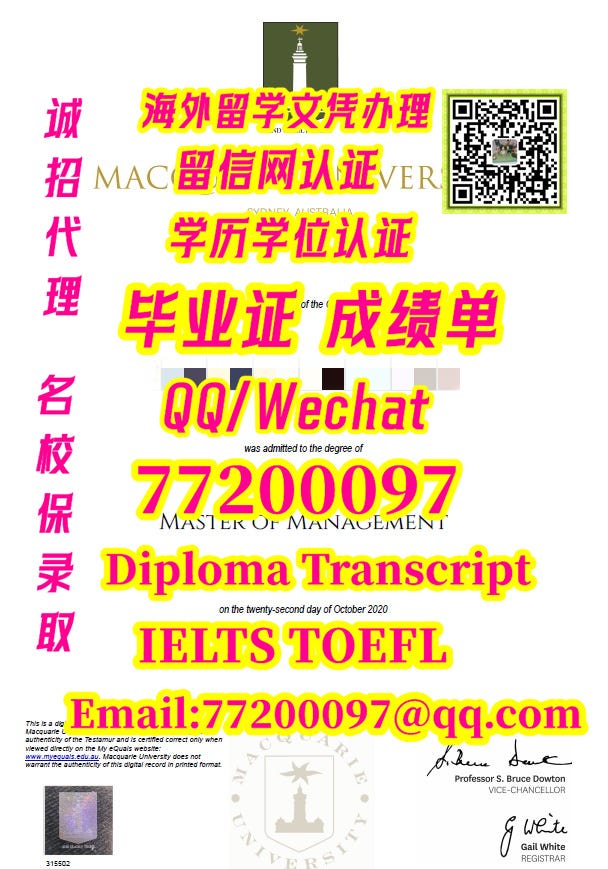 1. 办理#Macquarie毕业证书,Q微：77200097,#办麦考瑞大学毕业证|#办Macquarie文凭证书|#办MQU毕业证成绩单 ...
