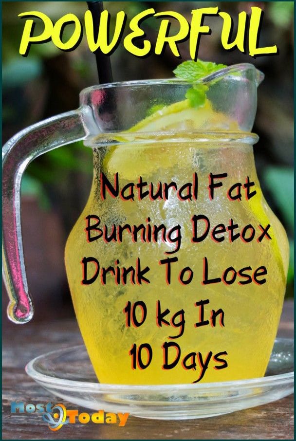 Powerful Natural Fat Burning Detox Drink To Lose 10 kg In 10 Days ...