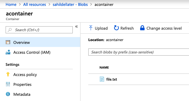 Access Azure Blob Storage With Standards Based Oauth Authentication By Sahil Malik
