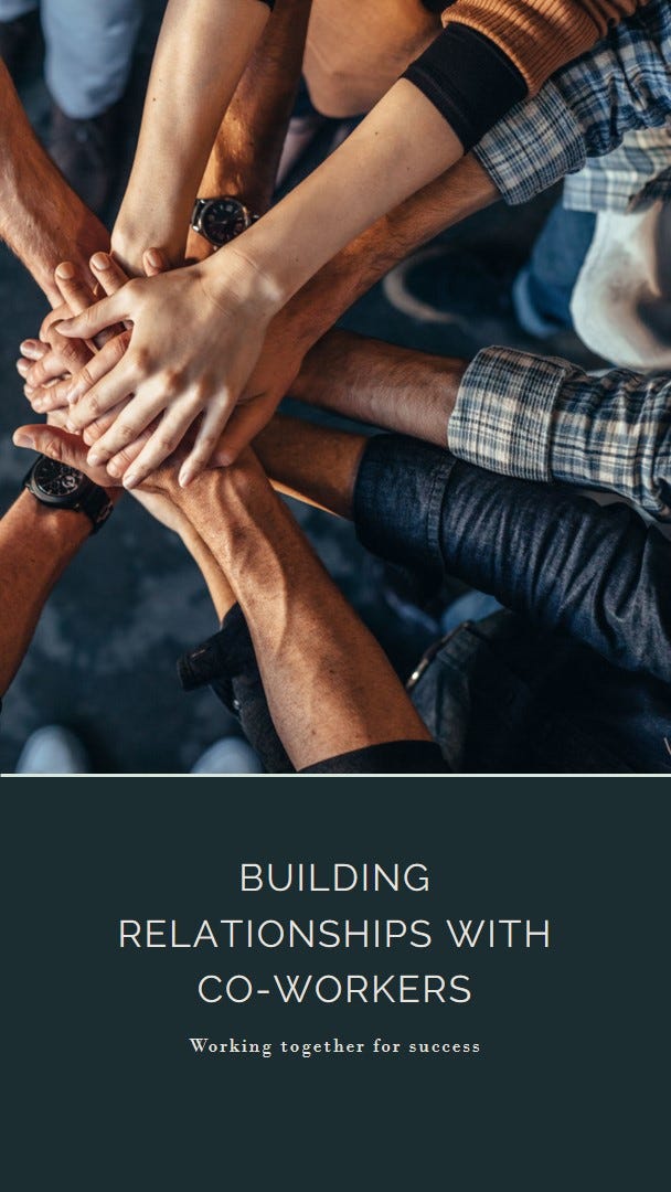 Relations with Co-Workers in the office and out of the office | by ...