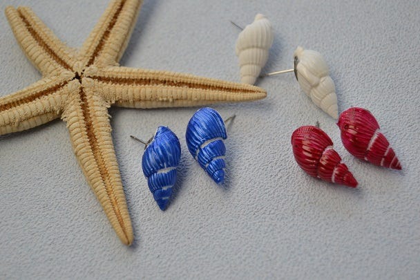 Tutorial of Colorful Shell Ear Studs | by Mengting He | Medium