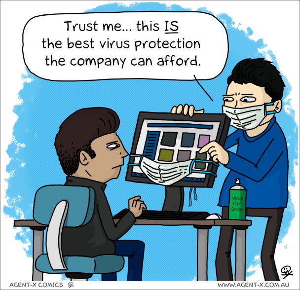 Best Virus Protection. https://www.agent-x.com.au/comic/best-vi… | by ...
