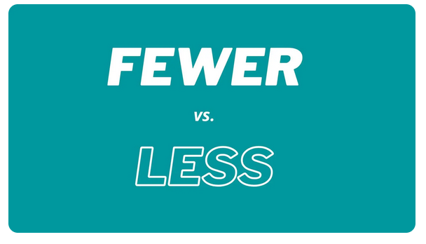 Fewer vs. Less. What’s the Difference? | by Amber Spence | Medium