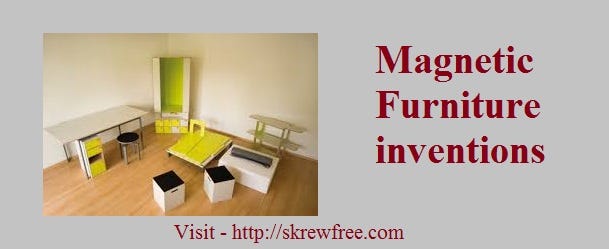 Magnetic Furniture inventions - Skrewfree - Medium