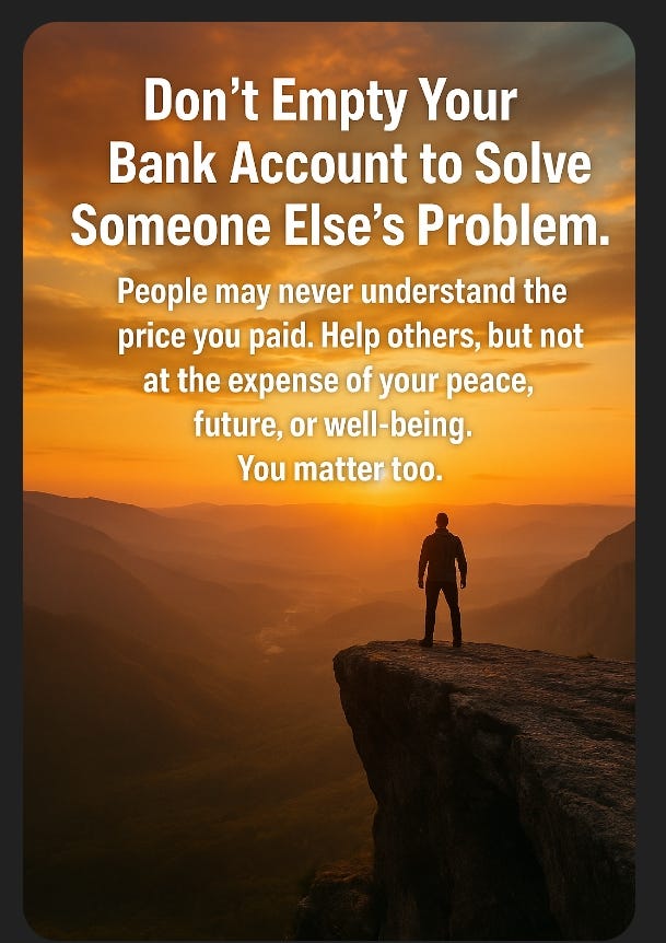 Don't Empty Your Bank Account to Solve Someone Else’s Problem | by ...
