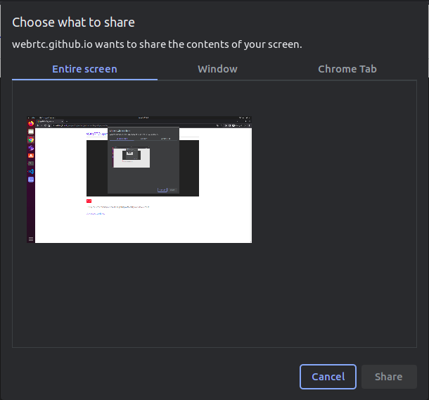 Force to share the Entire Screen in Chrome | by Pawan Singh | Towards Dev
