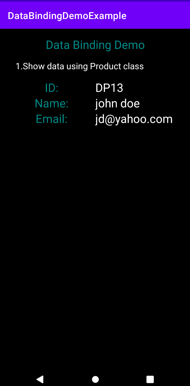 Data Binding: Basics. Android Data Binding library was first… | by Dikshapruthi | Medium