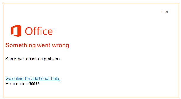 [Fixed] Solutions For Office Error Code 30033 | by Kyliejhon | Medium