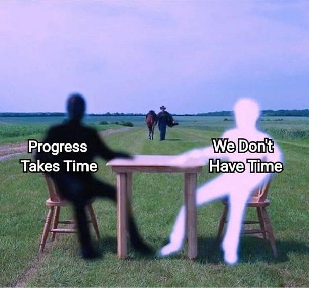 Progress Takes Time, But the World Won’t Wait – Here’s How to Cope | by ...