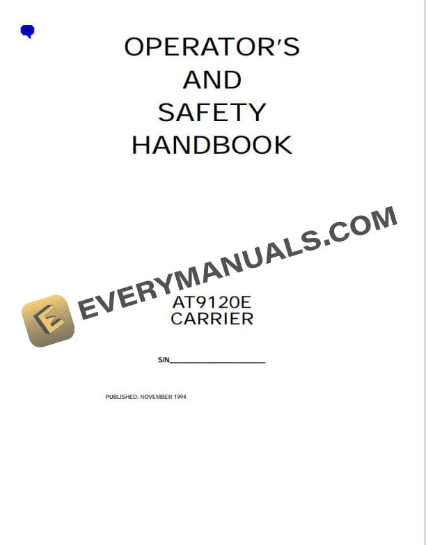 Grove AT9120 Crane Operator’s and Safety Handbook, Parts Manual - Grove ...