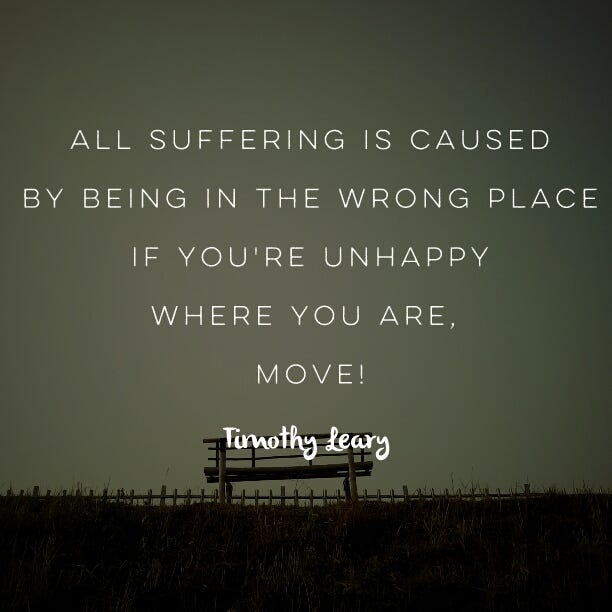 If you’re unhappy, move! | by obed nugroho | Etsah | Medium