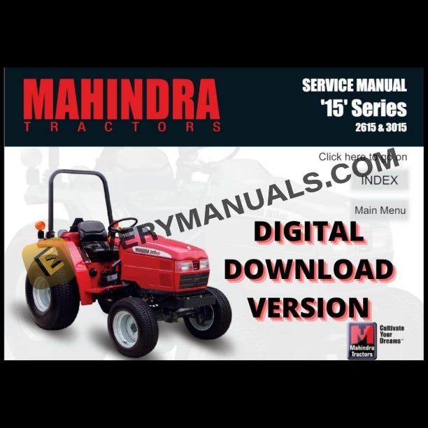 Mahindra Tractor 2615 3015 Service Manual - Every Manuals - Medium
