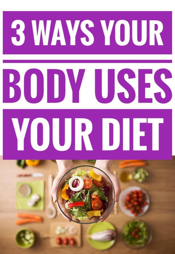 3 Ways Your Body Uses Your Diet. We are about to go over 3 ways that ...