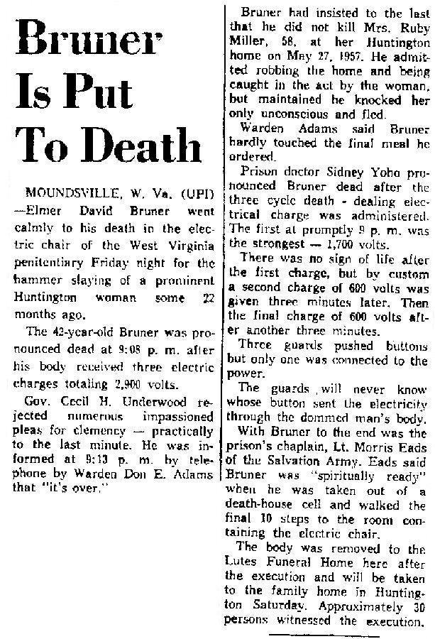 Elmer Bruner: The Last Person Executed in West Virginia | by Chelsea Queen | Apr, 2025 | Medium