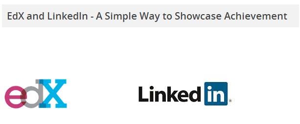 EdX and LinkedIn — A Simple Way to Showcase Achievement | by Eddy Son(손경훈) | Medium