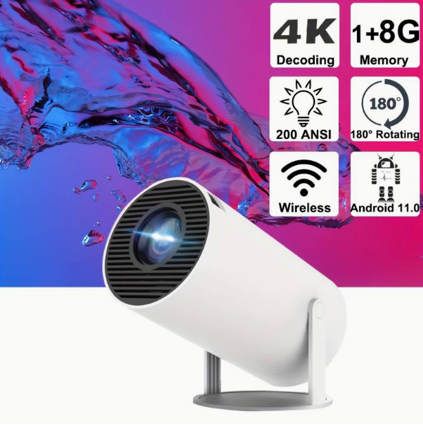 Transforma Cualquier Lugar en tu Cine Privado con el Proyector Mini 4K ... Transforma Cualquier Lugar en tu Cine Privado con el Proyector Mini 4K ...