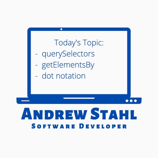 Selecting Web Elements with Javascript using Query Selector ...