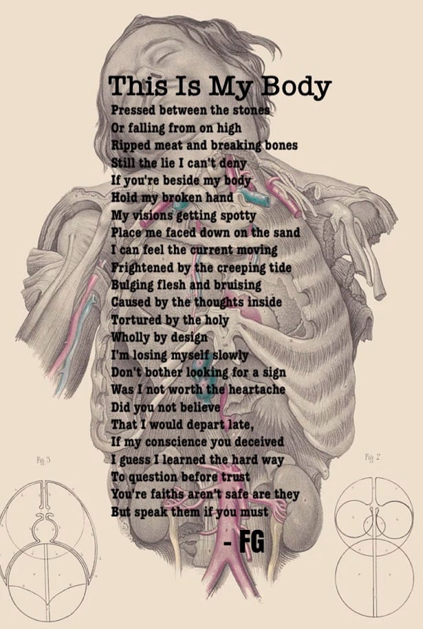 This Is My Body A poem by F.G. - Filling Graves - Medium