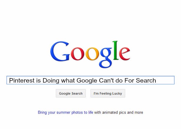 Pinterest is Doing What Google Can’t Do For Search | by MCNG Marketing ...
