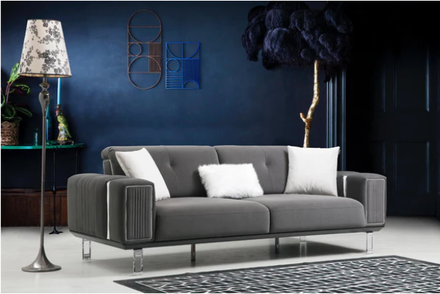 Vision Sofa — Grey - Della Reyes - Medium