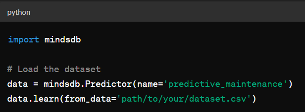 Using MindsDB for Predictive Maintenance in Manufacturing | by Vani Sen | Medium