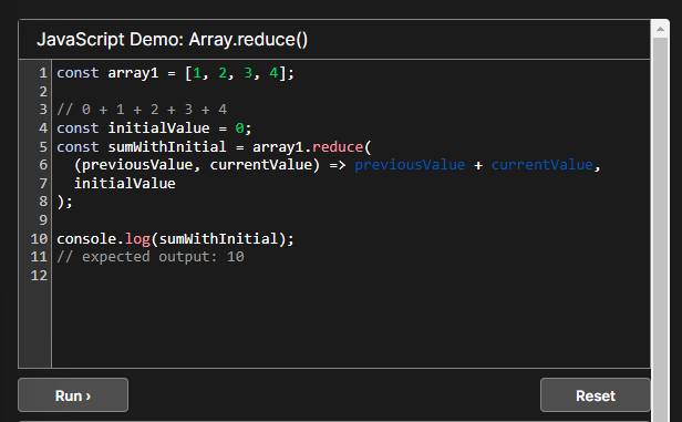 Array.prototype.reduce() - Kevin Lee - Medium