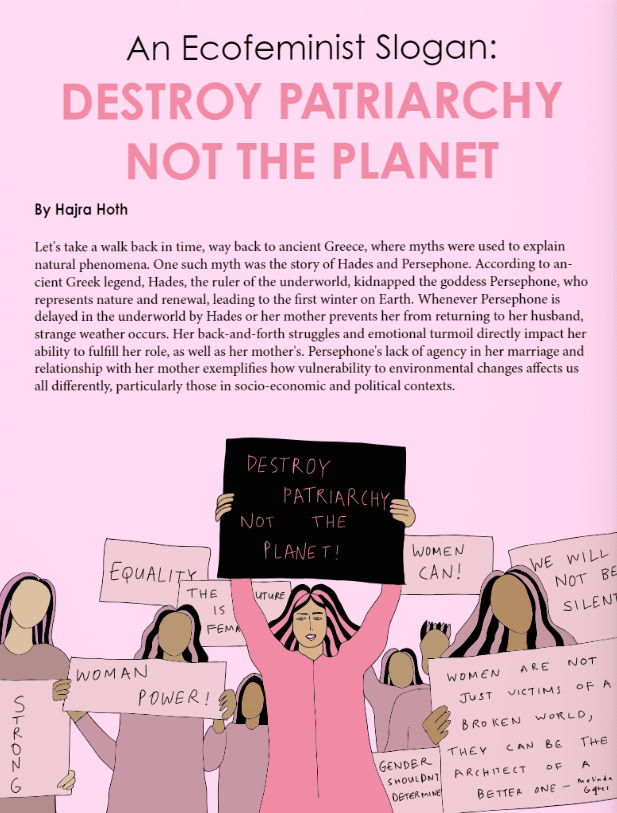 An Ecofeminist Slogan: DESTROY PATRIARCHY NOT THE PLANET | by Hajra ...