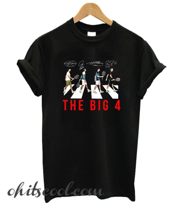 The Big 4 Four Famous Top Tennis Players T-Shirt | by Violet Anderson ...