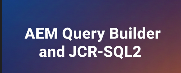 AEM Query Builder and JCR-SQL2. In Adobe Experience Manager (AEM), all ...