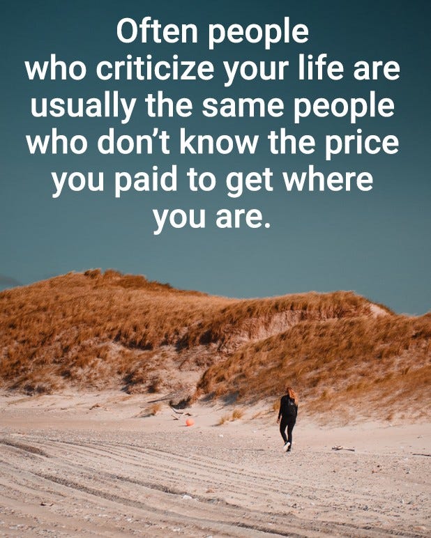 Never allow critics to disrupt our peace Ignore the discord critics may ...