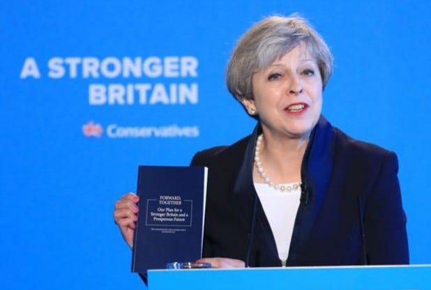 The Conservative manifesto. Or ‘we’re strong and stable, we… | by Nick ...