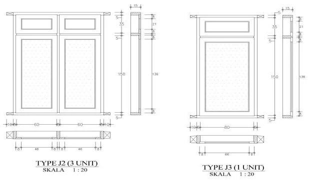 Wooden Windows Detail. Autocad Drawing of Wooden windows… | by Autocad ...