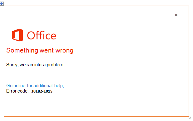 How To Fix Error Code 30182 1015 In Microsoft Office 365 2010 2013 2016