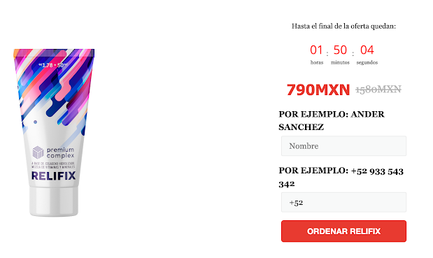 Relifix: Crema, Reseñas, Precio, Beneficios, Ingredientes, costo, obras ...