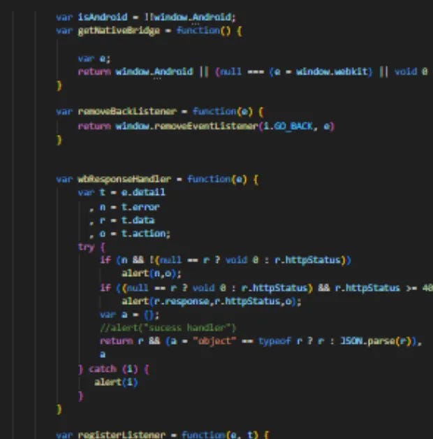 Exploiting Webview JS Bridges: Accessing PIX and Account Data | by ...