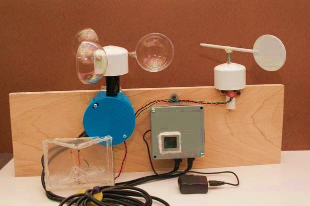 Make this weather station — including your own anemometer and rain ...
