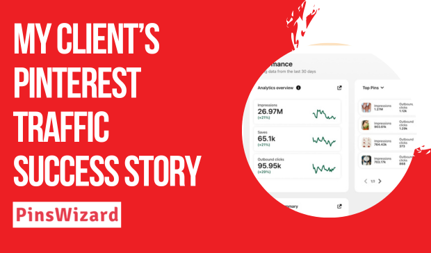 My Client’s Pinterest Success of 100k Outbound Clicks And 25M+ Impressions; Read More to Get ...
