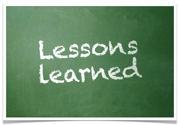 Lessons I’ve learned so far. My top 10 | by Andrew Stanbridge | Medium