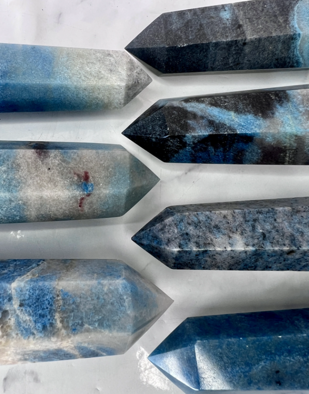 Trolleite Points - Quartzed Crystals - Medium