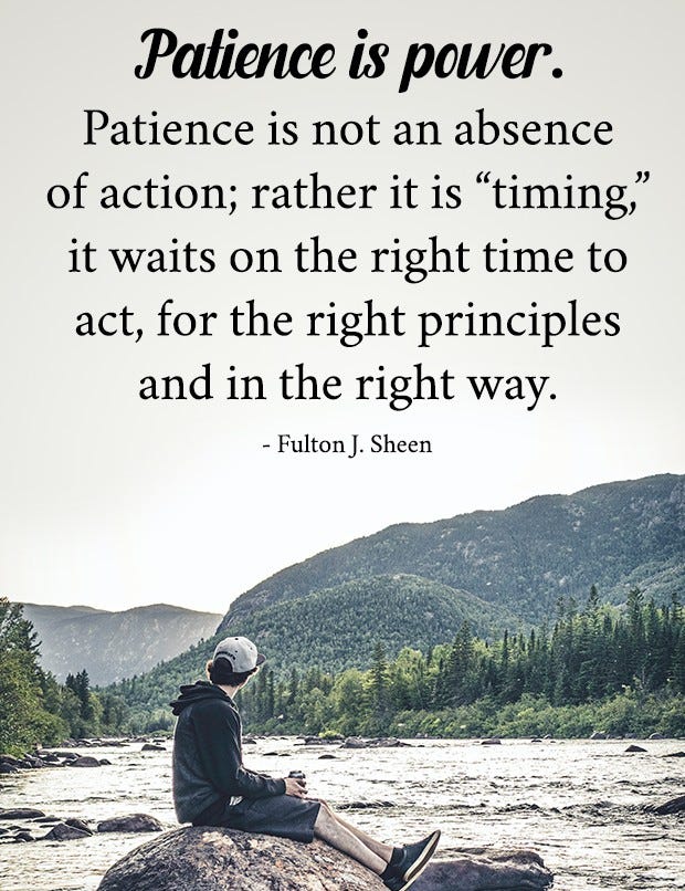 Patience is powerful in achieving personal and professional success ...