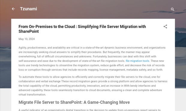 From On-Premises to the Cloud : Simplifying File Server Migration with ...