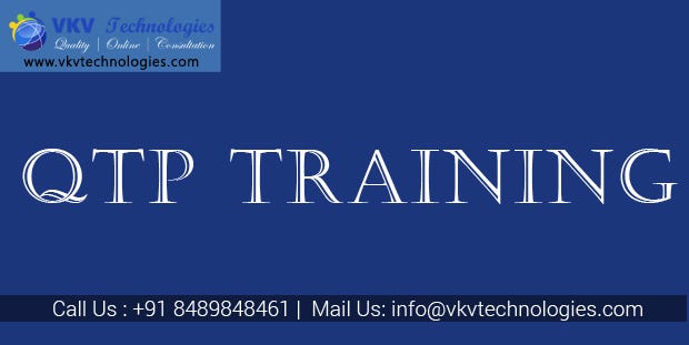 QTP Training in Chennai. Program attempting out in IT… | by vkvtechno | Medium