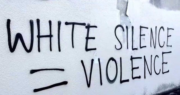 Silent — Silence — Silenced. A reminder that white silence is real ...
