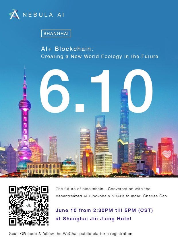 “AI+ Blockchain, Building a New World of Future Ecology” tour: Charles ...