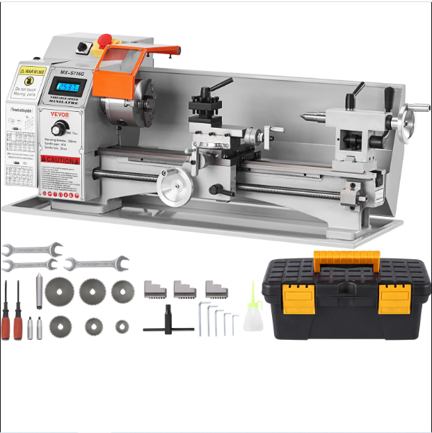 VEVOR Brushless Mini Metal Lathe Machine 7'’x16'’/180mm*400mm 800W ...