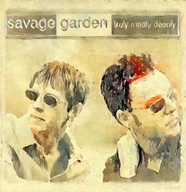 Savage Garden Truly Madly Deeply Album Cover