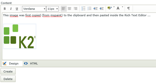 Add Images to K2 SmartForms RTE | by Markus Kolbeck | Markus' Blog | Medium