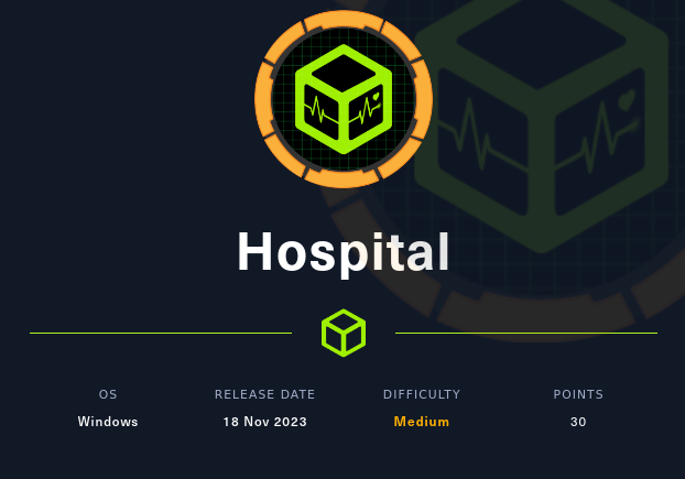 HackTheBox Writeup — Hospital. Table Of Contents : | by moko55 | Apr ...