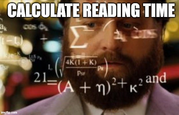 Estimate Article Reading Time in JavaScript | by Louis Trinh | Medium